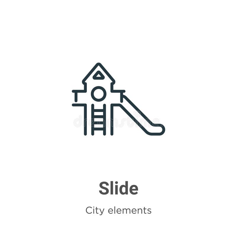 Slide Down Icon in Filled, Thin Line, Outline and Stroke Style. Vector ...