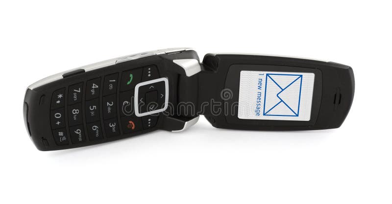 Slide phone with SMS stock image. Image of close, mobile - 4168453