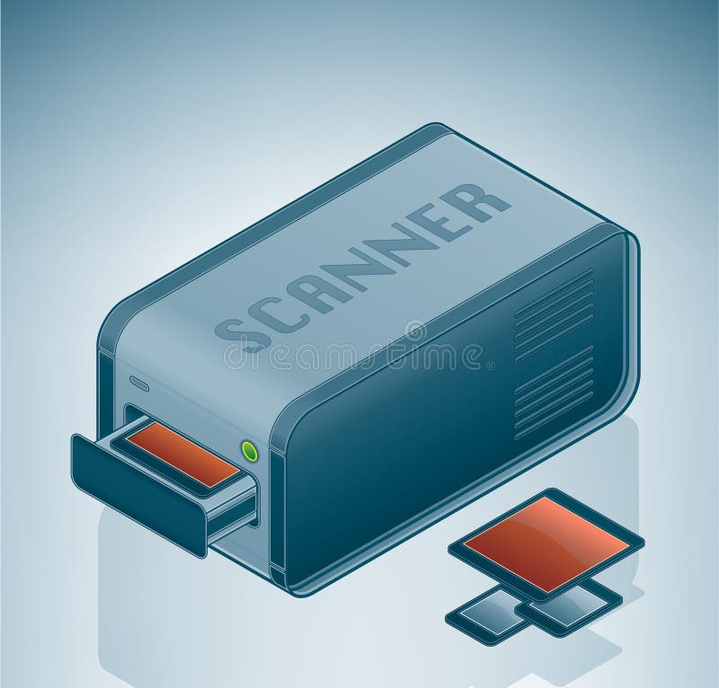 Drum Scanner stock vector. Illustration of negative, electronic - 14424975
