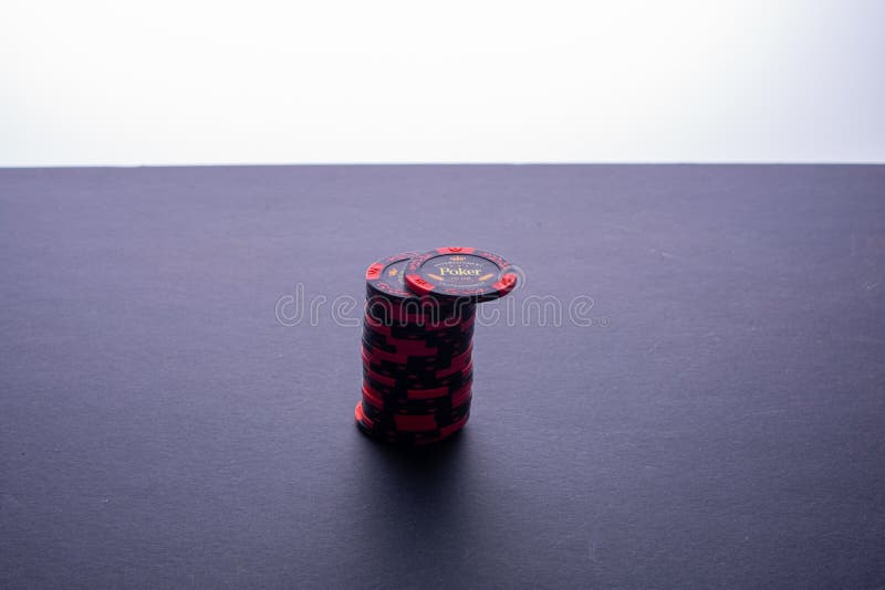 Slide Poker Chips Red and Black Stock Image - Image of white, casino ...