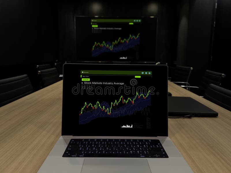 Slide Presentation on Display Television and Laptop in Meeting Room ...