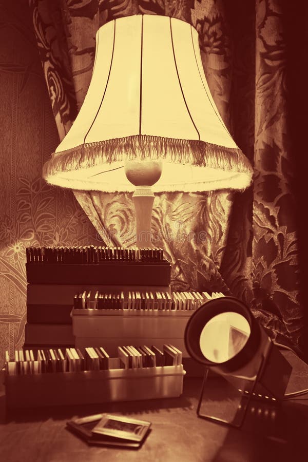 Slide projector and slides stock photo. Image of slides - 31435856