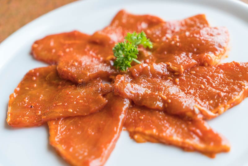 Slide raw meat stock image. Image of green, view, meal - 91787269