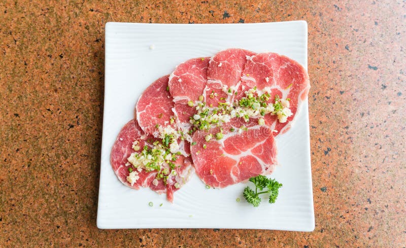 Slide raw meat stock photo. Image of freshness, closeup - 91788888
