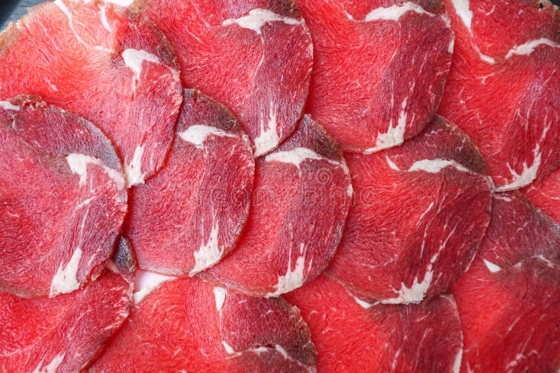 Slide raw meat stock photo. Image of beef, dinner, closeup - 92497140