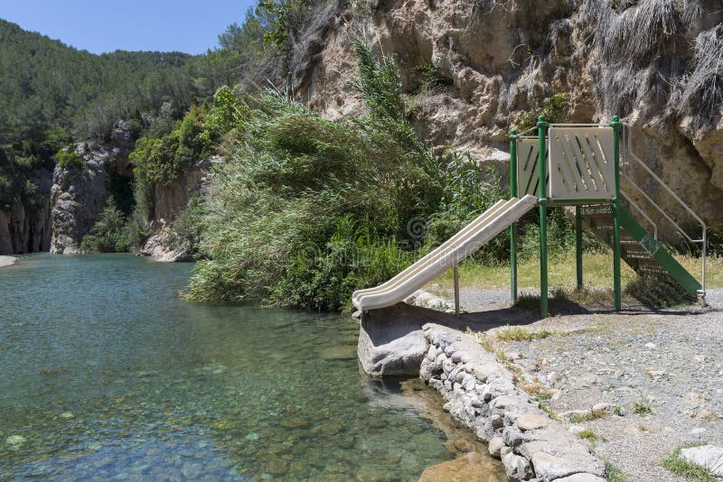 Slide. stock image. Image of domestic, environment, swimming - 56793651