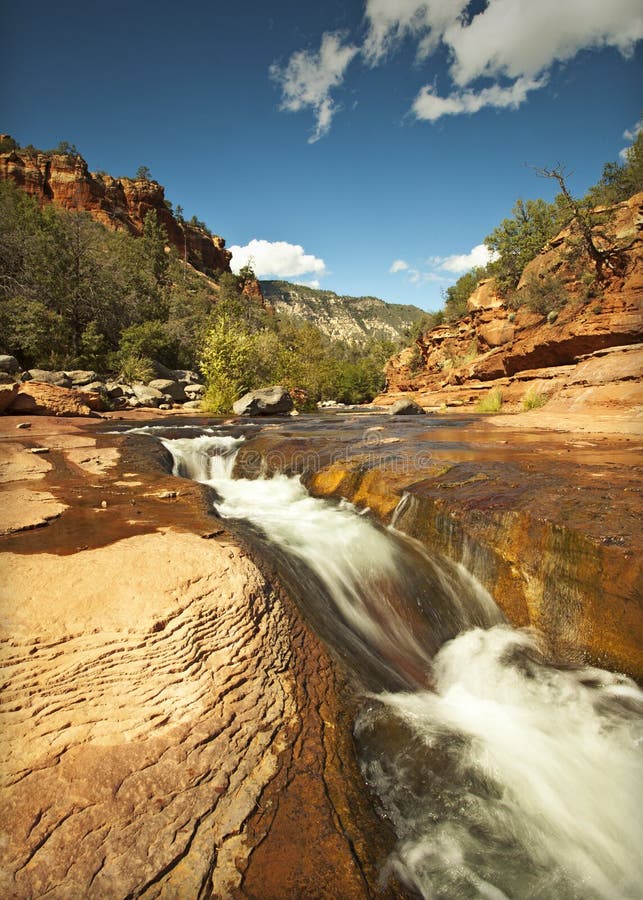 Slide Rock State Park stock photo. Image of state, rocks - 21544722