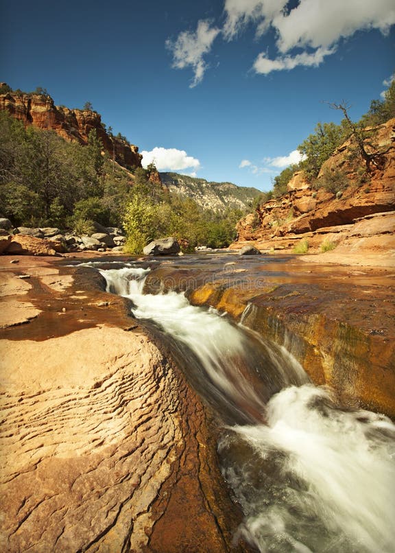 Slide Rock State Park stock photo. Image of state, rocks - 21544722