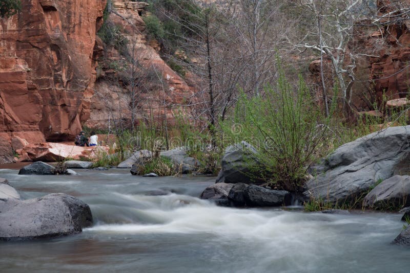 Slide Rock State Park stock photo. Image of natural, glimpse - 90329576