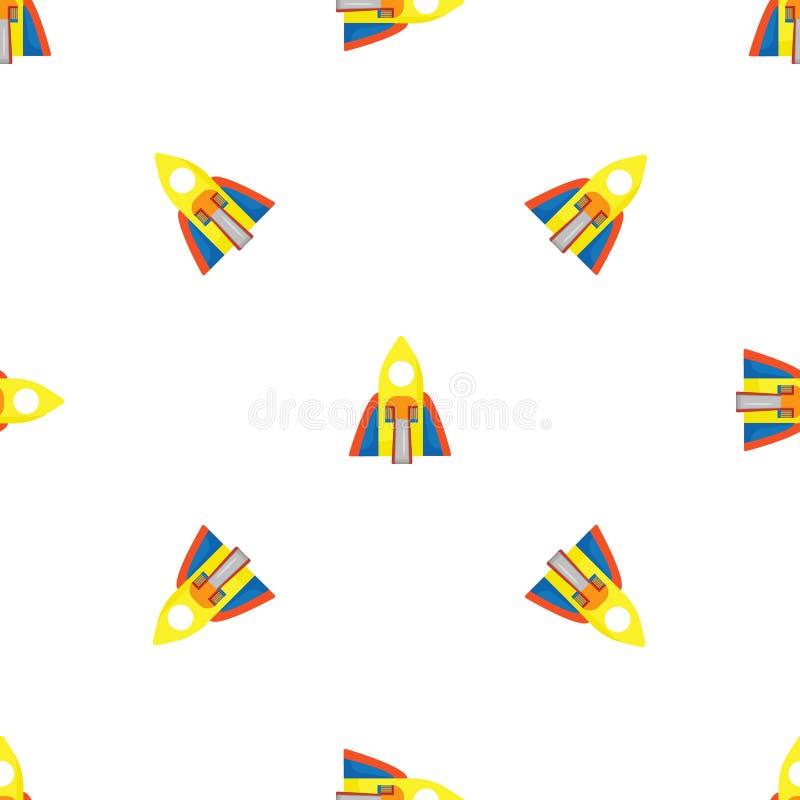 Slide Rocket Pattern Seamless Vector Stock Vector - Illustration of ...