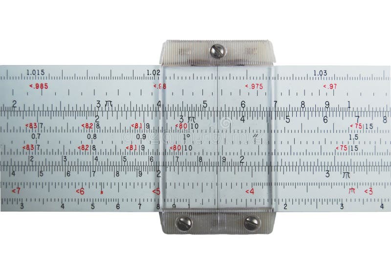 Slide rule, close-up stock image. Image of logarithm - 13020105