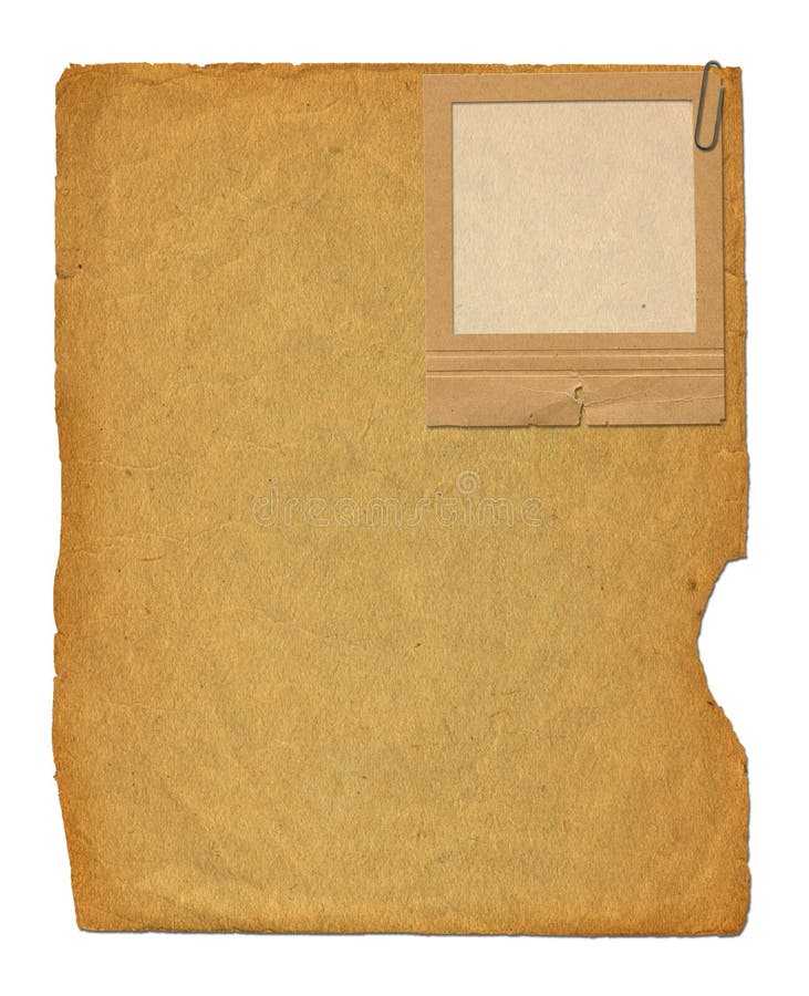 Slide with Set Old Paper in Scrapbooking Style Stock Illustration ...