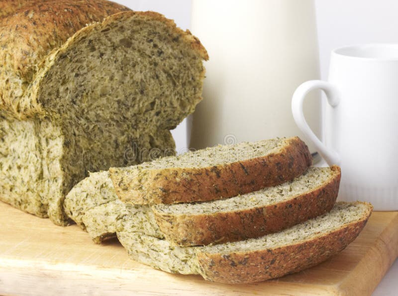 Slide spinach bread 1 stock image. Image of bread, breakfast - 18454571