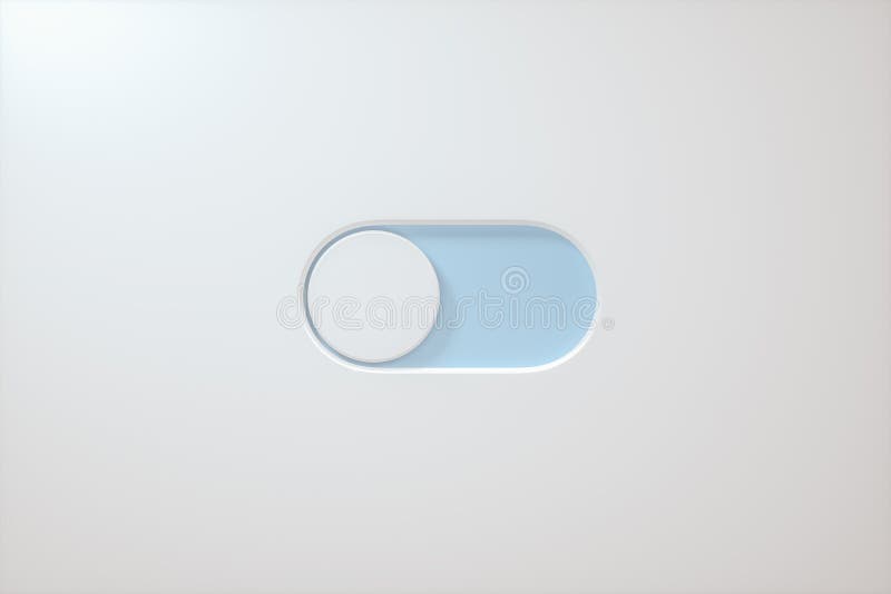 Slide Switch and Touch Button, Science and Technology, 3d Rendering ...