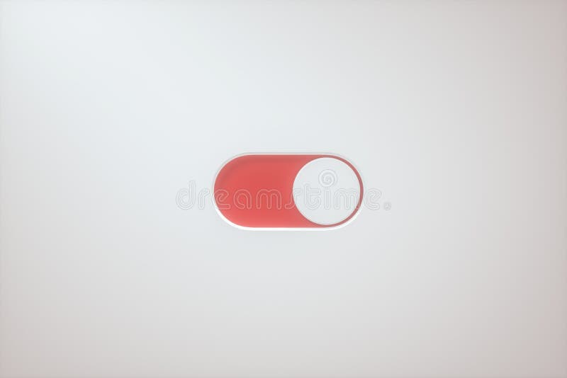 Slide Switch and Touch Button, Science and Technology, 3d Rendering ...