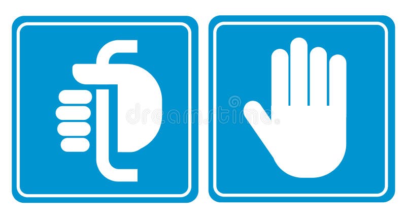 Slide To Open Signs. Forward or Backwards Stock Illustration ...