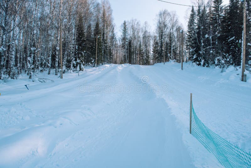 Slide for Tubing. Ski Track. Tubing Track Stock Photo - Image of ...