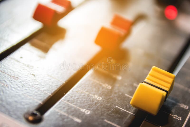 Slide the volume control. stock photo. Image of digital - 138269864