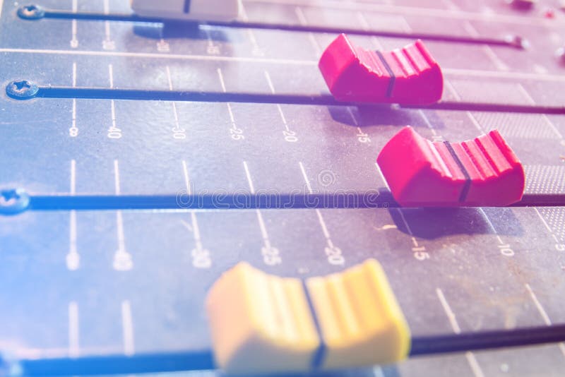 Slide the volume control. stock photo. Image of design - 138269874