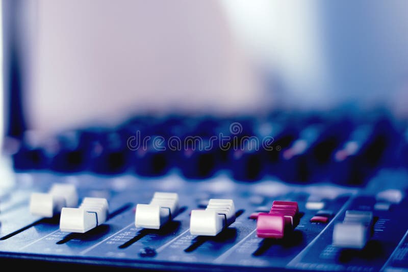 Slide the volume control. stock image. Image of editing - 138269811