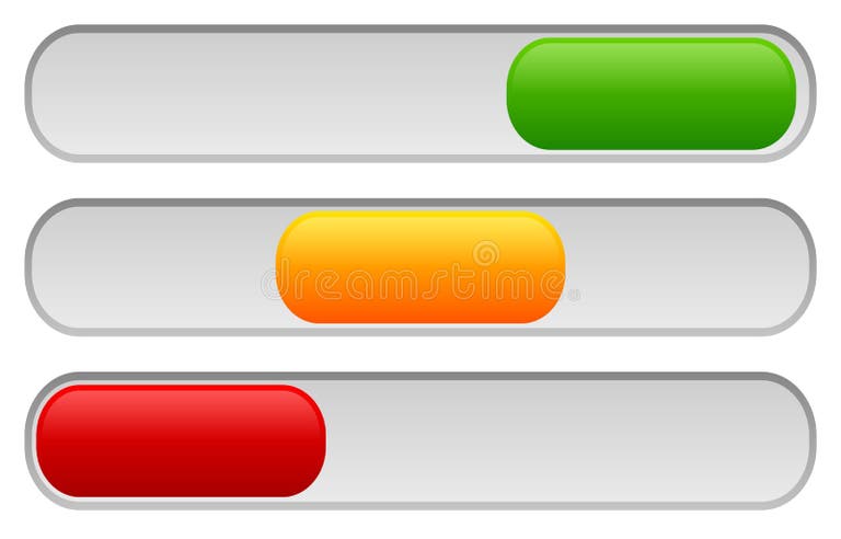 Slider Buttons stock vector. Illustration of mobile, design - 40343365