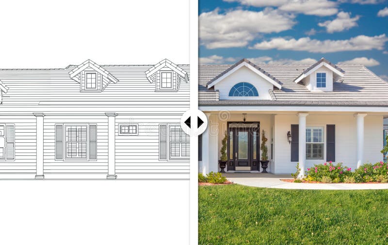 Comparing Pencil Sketch Drawing Plans Stock Photos - Free & Royalty ...