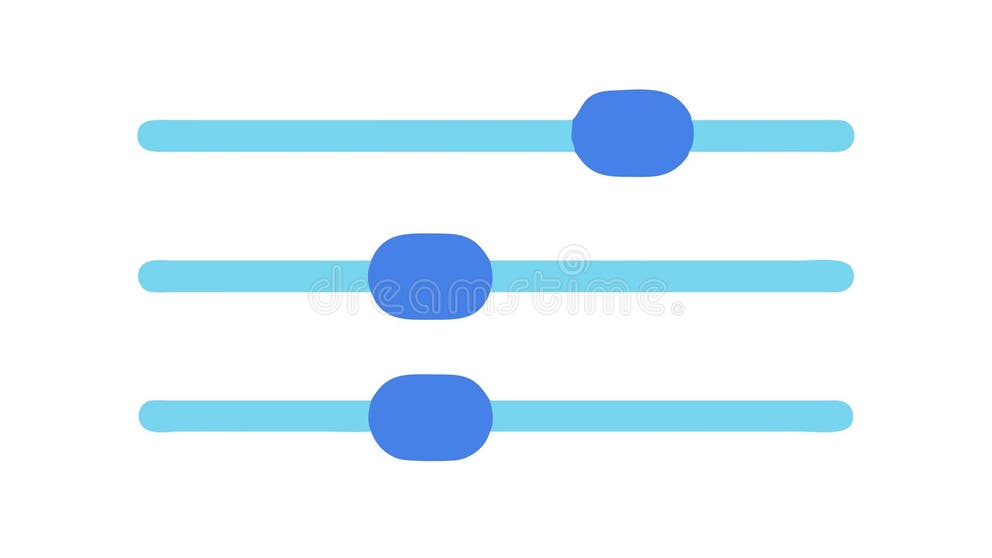 Slider Controls Icon Vector for Settings, Adjustments, or Options, Vector Design Generative AI ...