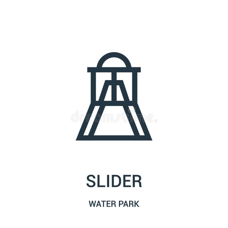 Water sliders with pool stock vector. Illustration of attraction ...