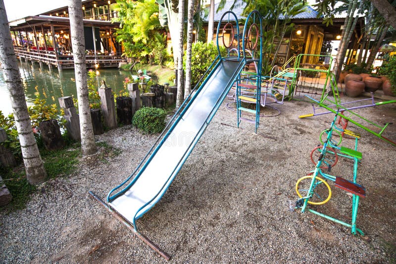 Slider for Kids stock image. Image of playground, teenage - 55036869