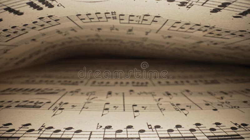 Slider Macro Background of Saved Medieval Book with Ancient Musical ...