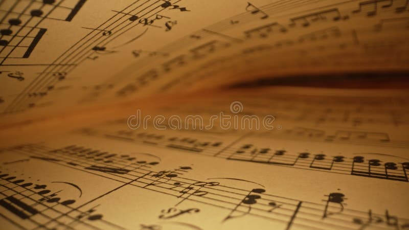 Slider Macro Background of Saved Medieval Book with Ancient Musical ...