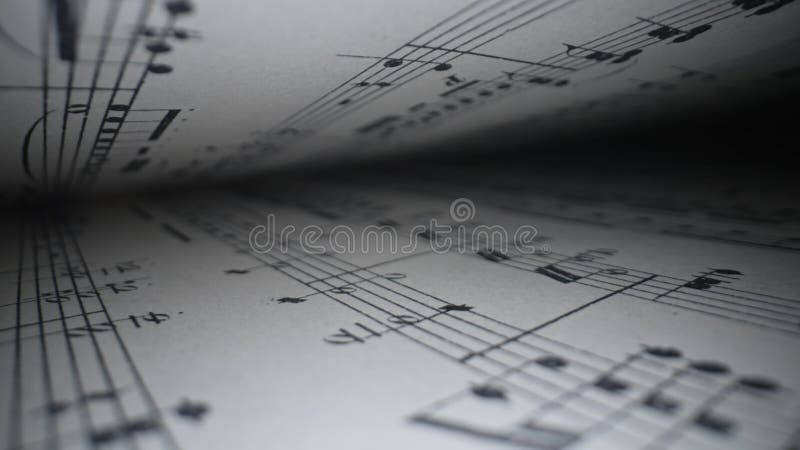 Slider Macro Background of Saved Medieval Book with Ancient Musical ...