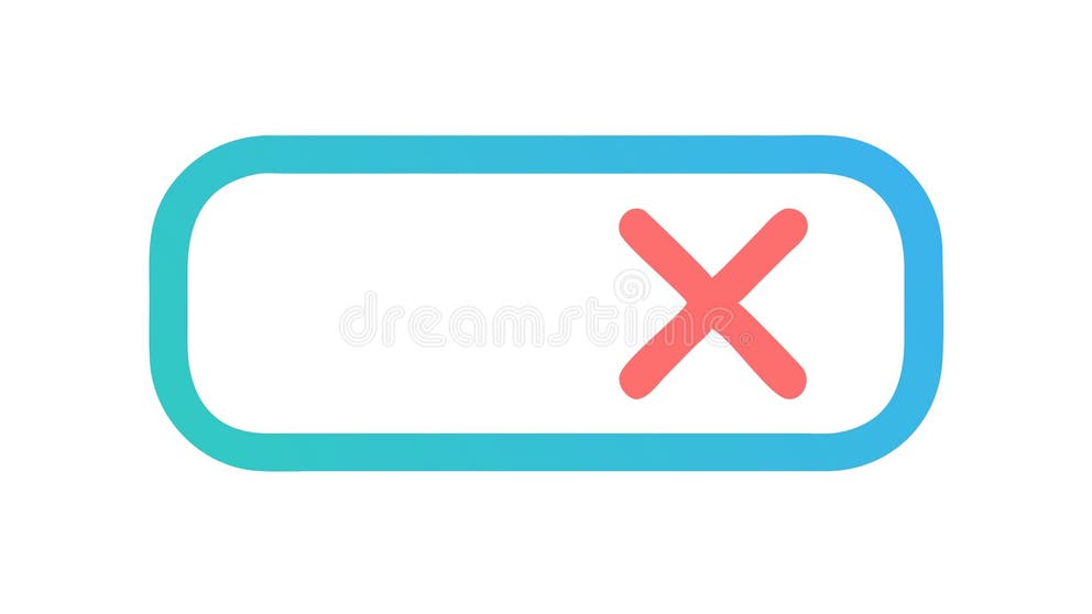 Slider with X Mark Icon Vector for Setting Off Disable Cancel, Vector ...