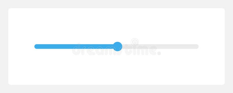 Slider With Medium Level Ui Element Template Stock Vector Illustration Of Responsive Middle