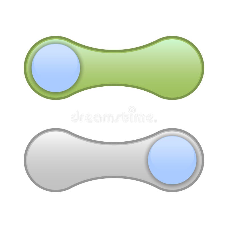 Slider on and Off. Green and Gray Menu Background, Suitable for Your ...