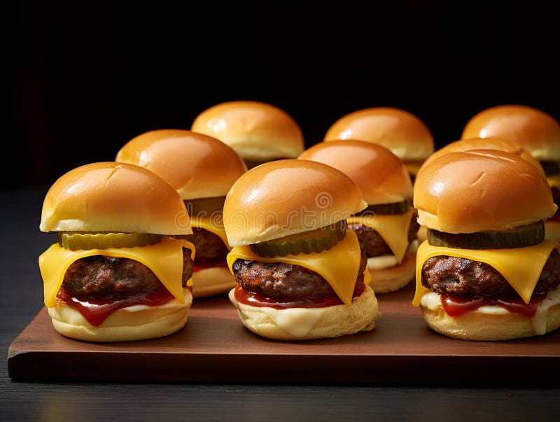 Slider Burger Stock Illustrations – 205 Slider Burger Stock ...