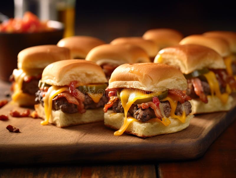 Slider Burger Stock Illustrations – 205 Slider Burger Stock ...