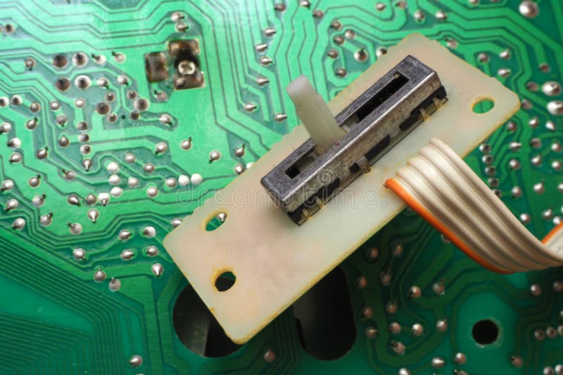 Slider potentiometer stock photo. Image of element, mounting - 294306658