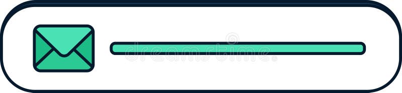 Slider Switch with Closed Paper Envelope Symbol Stock Vector ...