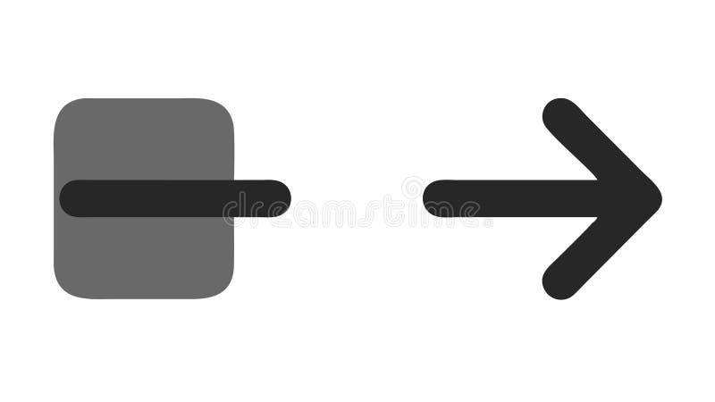 Slider Toggle Arrow Icon UI Next Continue Button Black Vector Design Generative AI Stock Vector ...