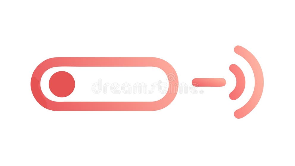 Slider Toggle Switch Vector Icon, on Off Control Element, Vector Design Generative AI Stock ...