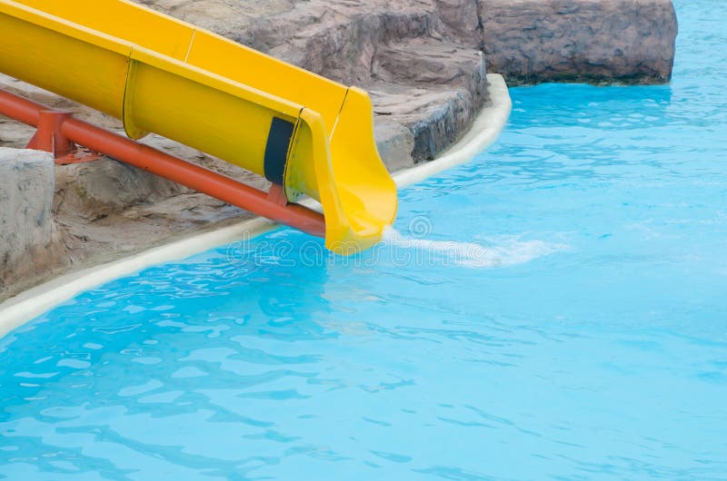Slider in a water park. stock image. Image of pool, sport - 41916157