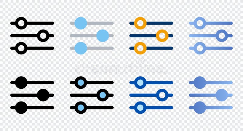 Sliders Icons in Different Style. Sliders Icons. Different Style Icons ...