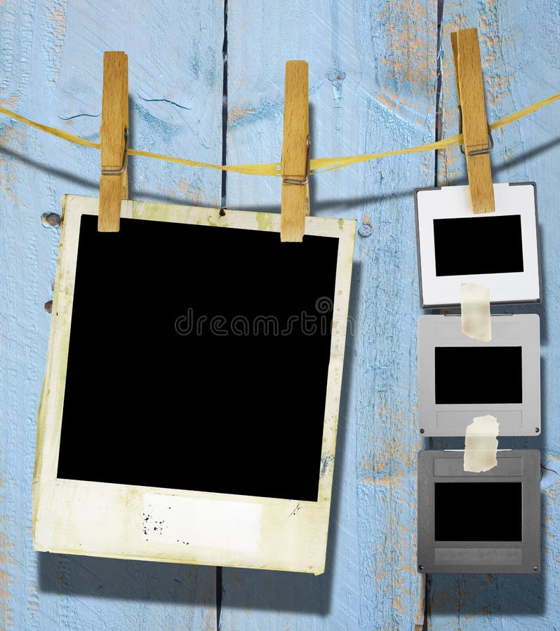 3 slides,picture frames stock photo. Image of background - 13225304