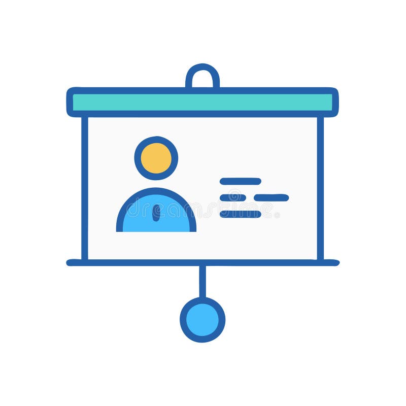 Slideshow Icon for Educational Presentations Stock Vector ...