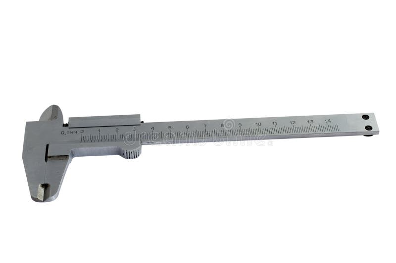 Sliding caliper stock image. Image of industry, white - 11411727