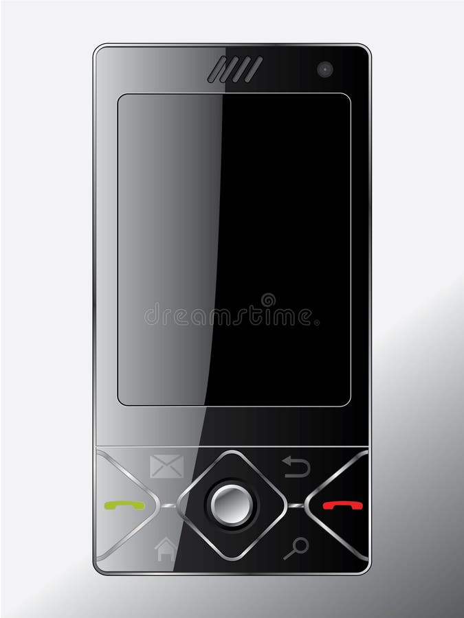 Sliding cell phone stock vector. Illustration of portable - 14250258