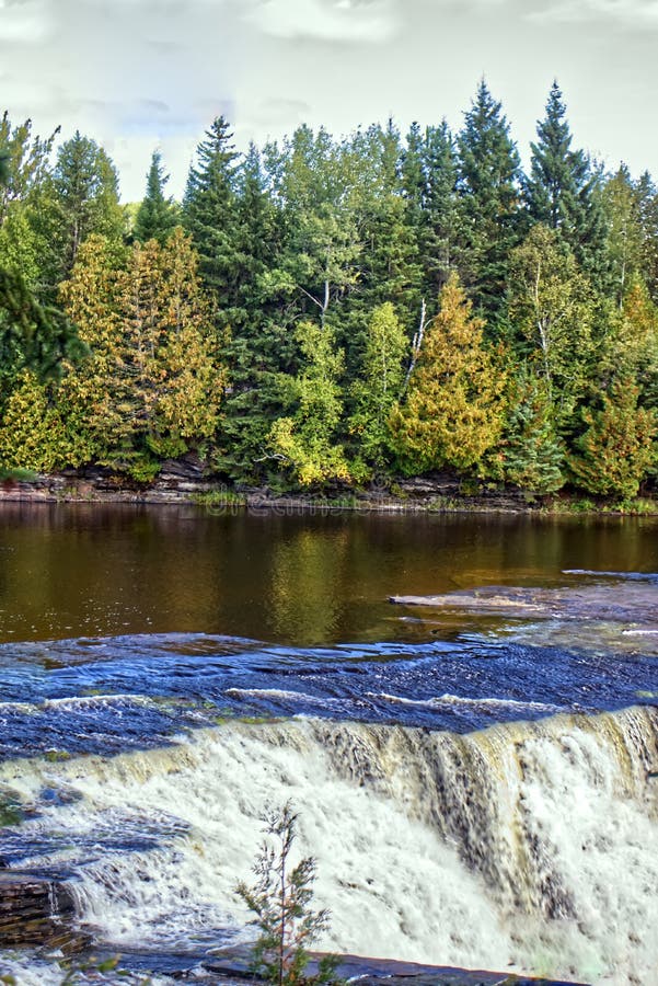 Sliding Down the Flat Rocks before the Huge Fall - Kakabeka Falls ...