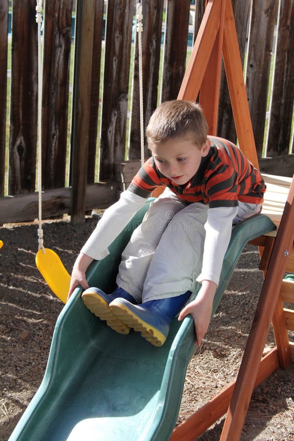Sliding fun stock photo. Image of little, plastic, cheerful - 20714754