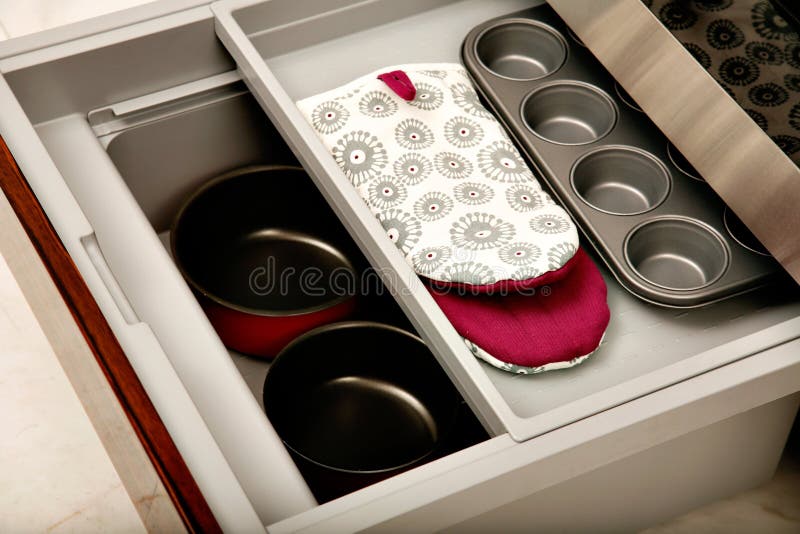 Kitchen Drawer stock photo. Image of drawer, silverware - 210502